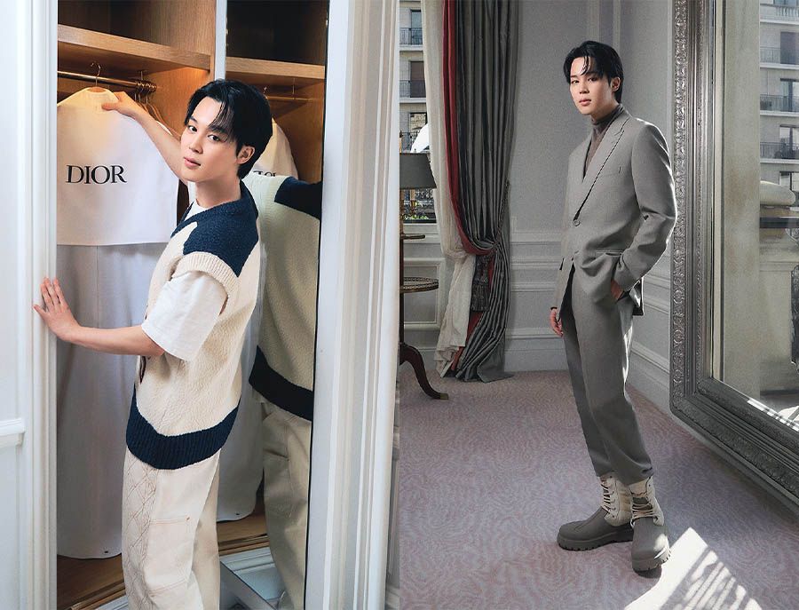 THINK THING: ส่องลุค จีมิน BTS ในงาน FW23 MENSWEAR SHOW ของ DIOR