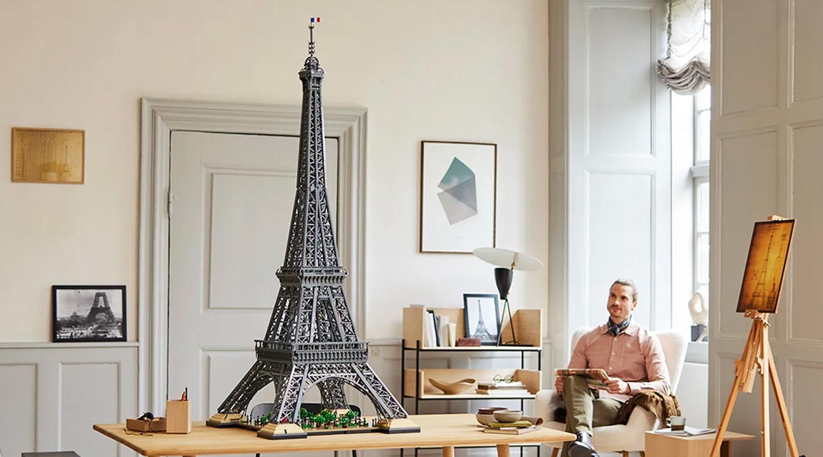 เลโก้ผลิตชุดตัวต่อหอไอเฟลที่ใหญ่ที่สุดเท่าที่เคยมีมา